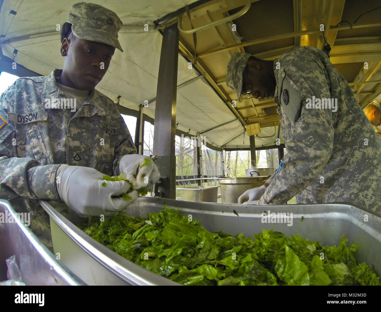 Pvt. 1st. Class Victoria Dyson, with the 733rd Transportation Company ...