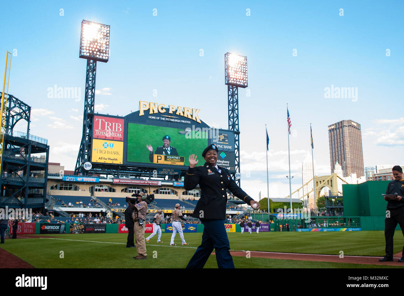 Pirates Stadium At Night