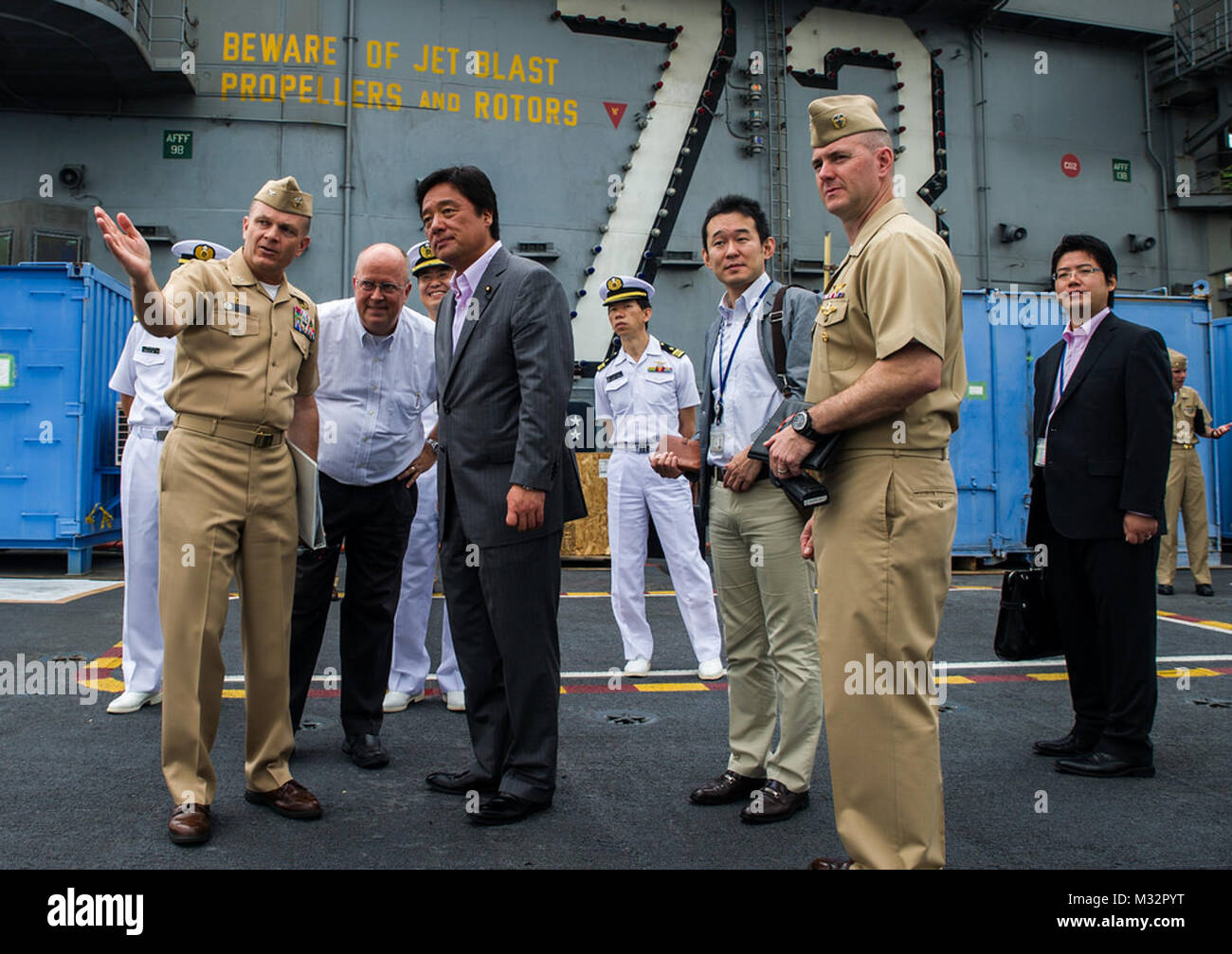 Japanese Vice Minister of Defense visits USS George Washington by # ...