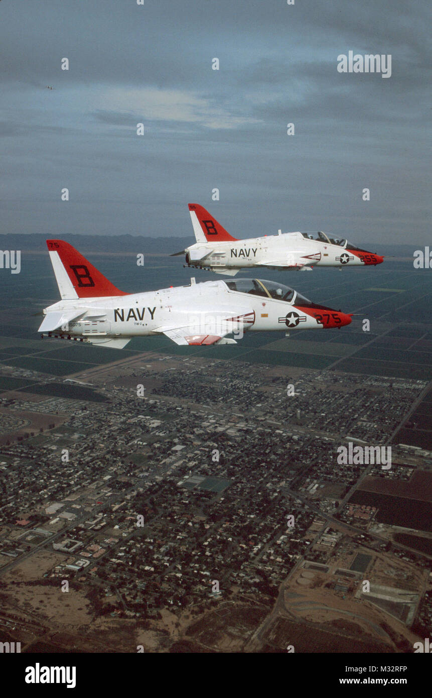 T-45A Ted Carlson Feb 1998 goshawk formation by navalsafetycenter Stock ...