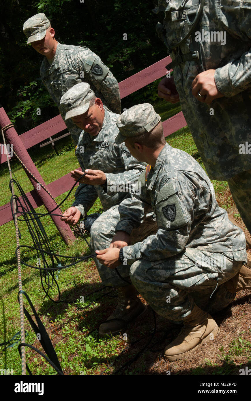 Ten squads from the different units and organizations in the Maine Army ...