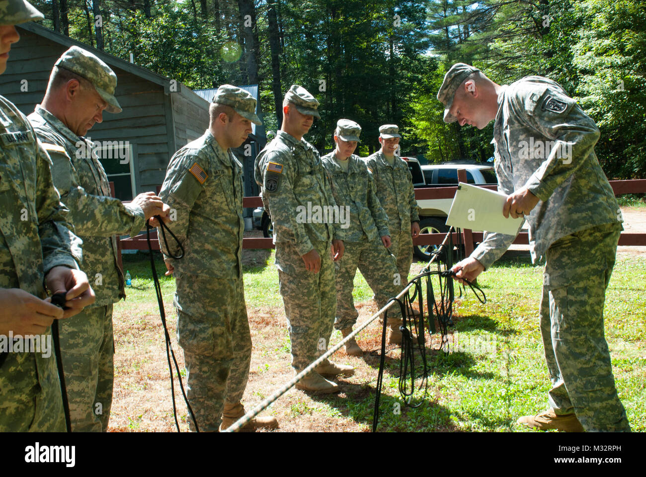 Ten squads from the different units and organizations in the Maine Army ...