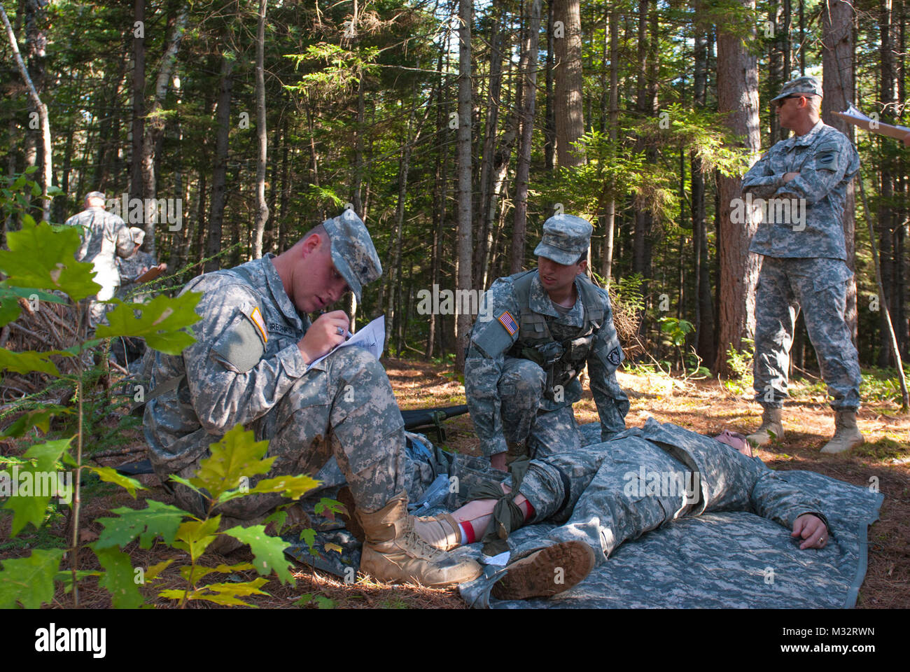 Ten squads from the different units and organizations in the Maine Army ...