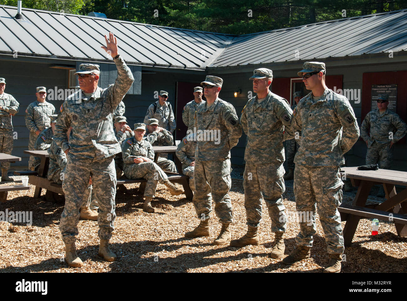 Ten squads from the different units and organizations in the Maine Army ...