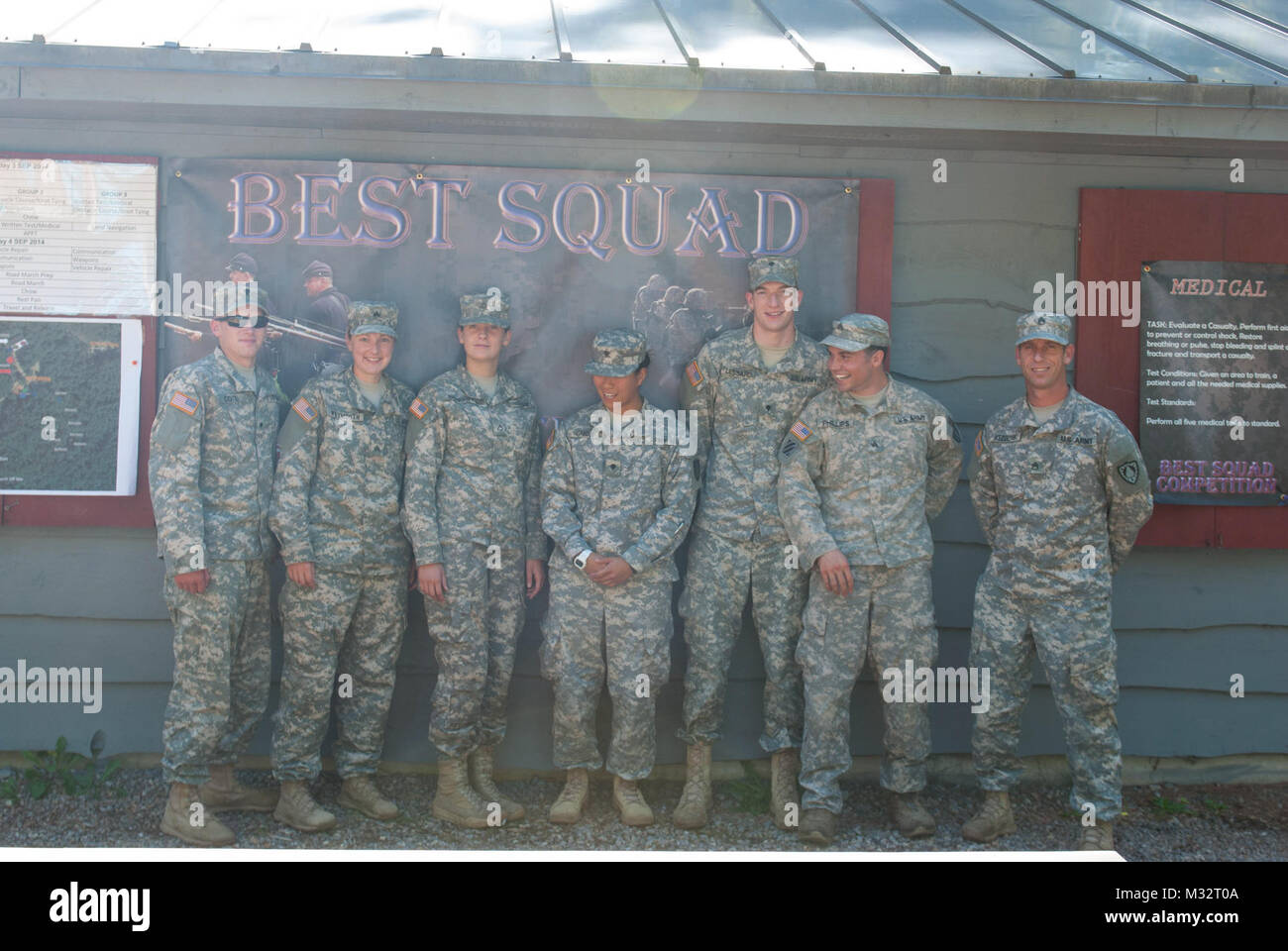 Ten squads from the different units and organizations in the Maine Army ...