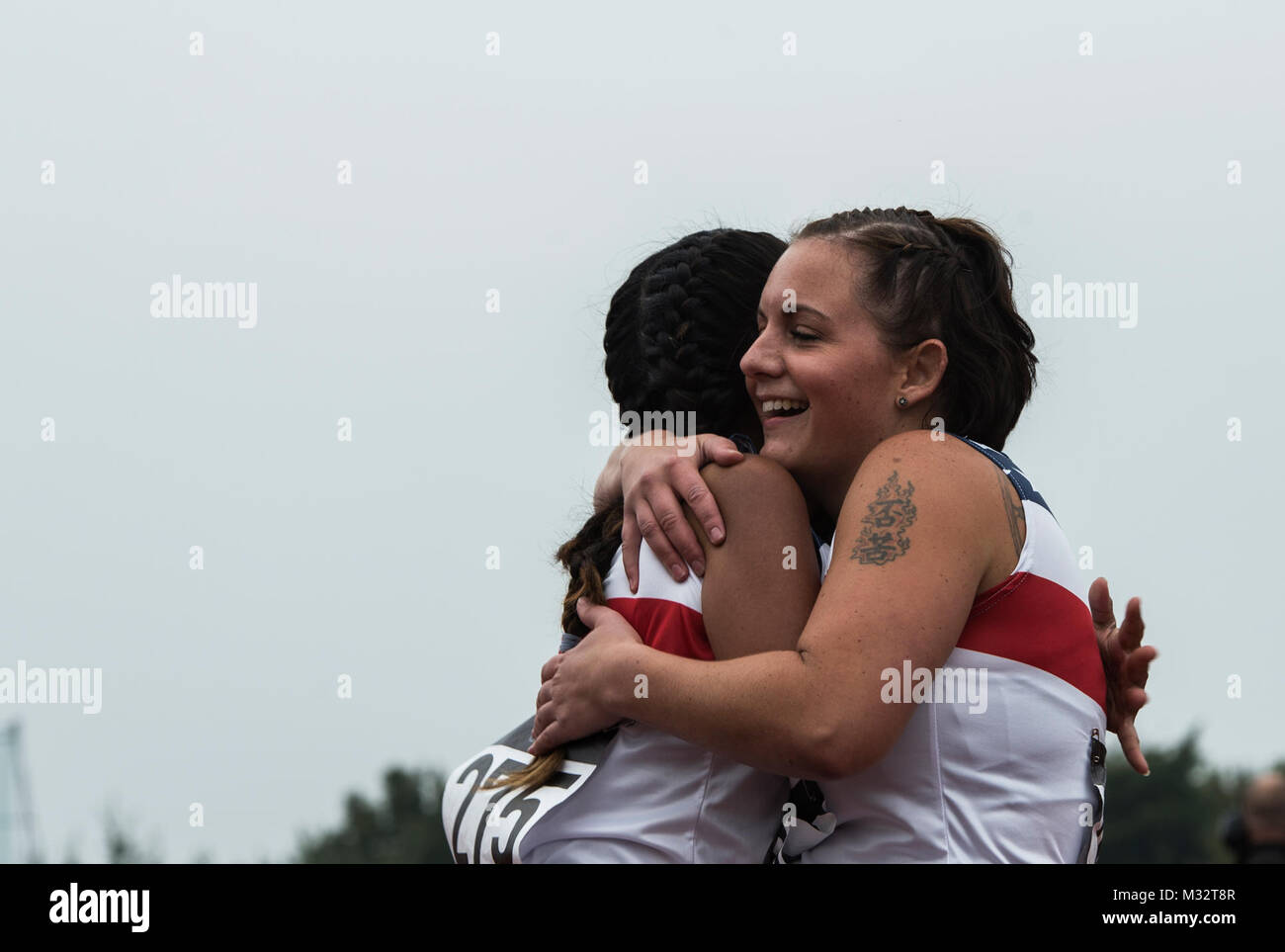 Retired U.S. Air Force Staff Sgt. Melissa Coduti and Tatiana Perkins ...