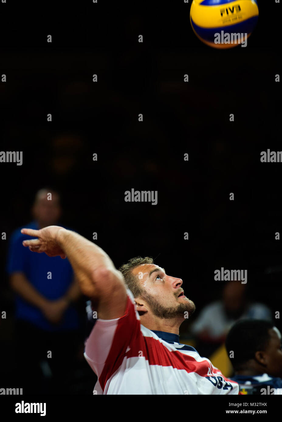 Retired U.S. Navy Hospital Corpsman 2nd Class Max Rohn practices his ...