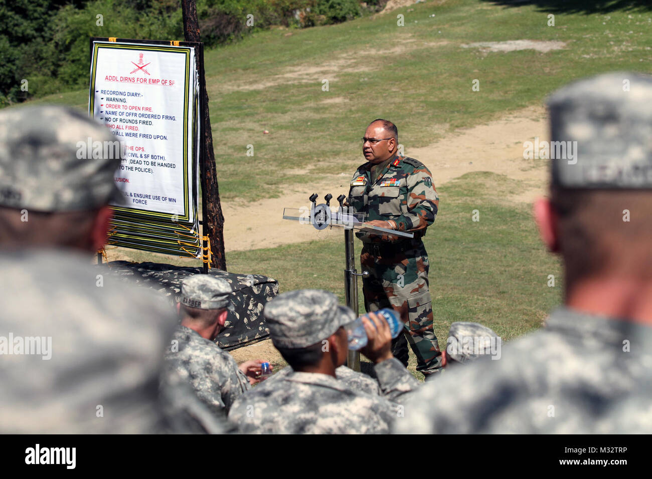 U.S. Soldiers from 5th Squadron, 1st Cavalry Regiment, and the Indian ...