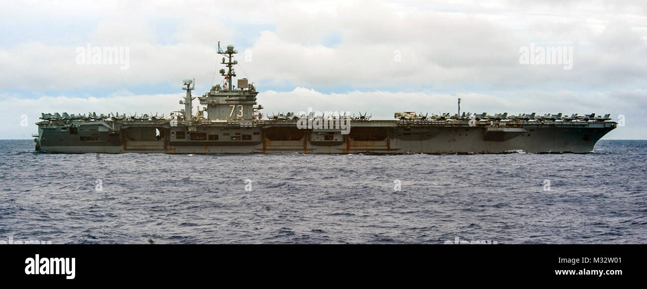 USS George Washington Steams Alongside the Nimitz-class Aircraft ...