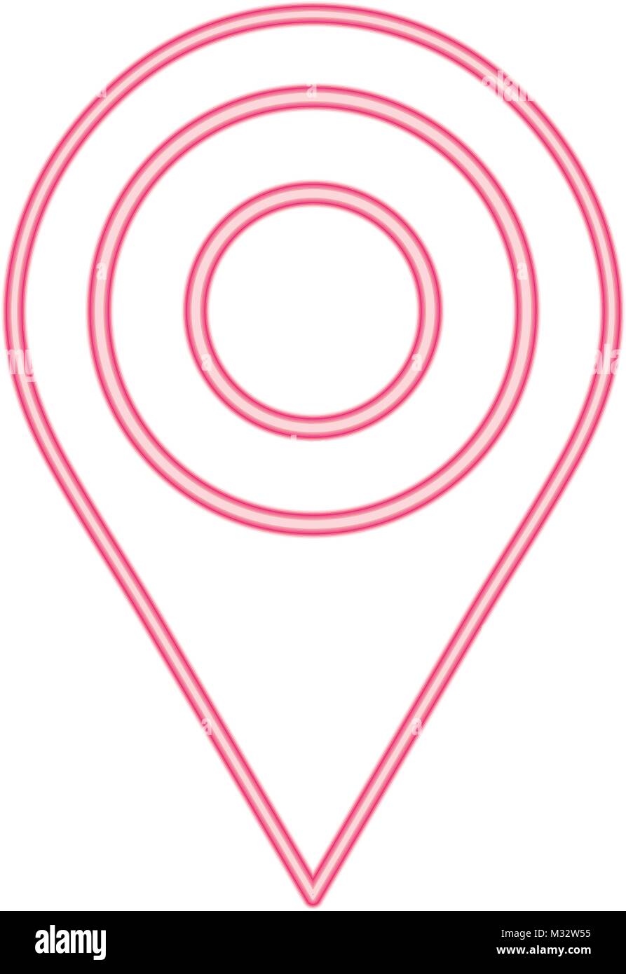 color silhouette location symbol to destination explore travel Stock ...