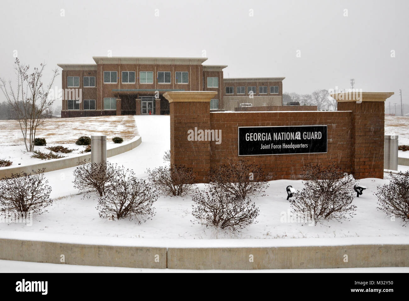 CNGC and Winter Storm Leon by Georgia National Guard Stock Photo - Alamy