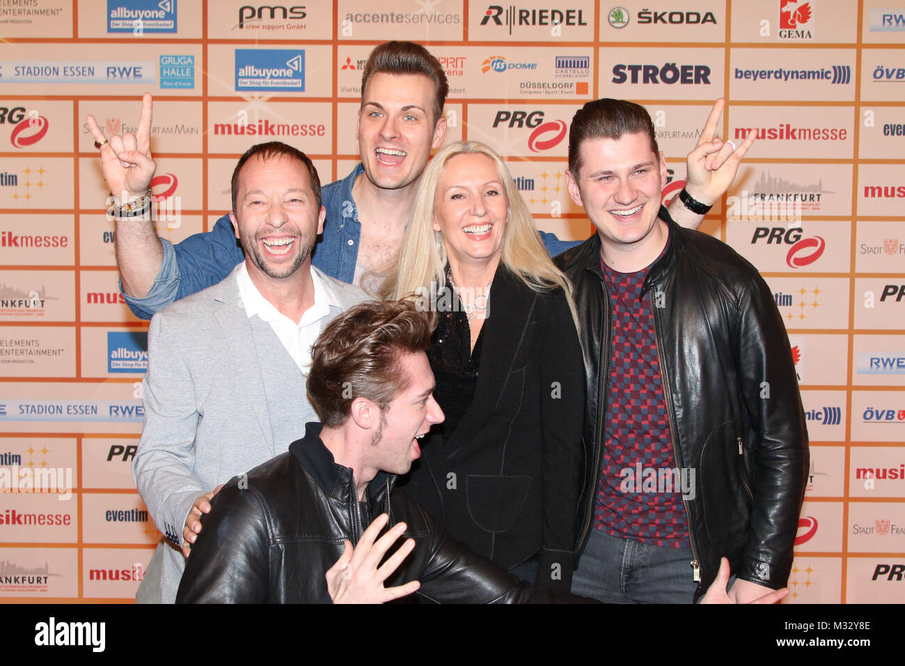 DJ Bobo mit Frau Nancy und die Baseballs, Lea Award 2014 in der ...