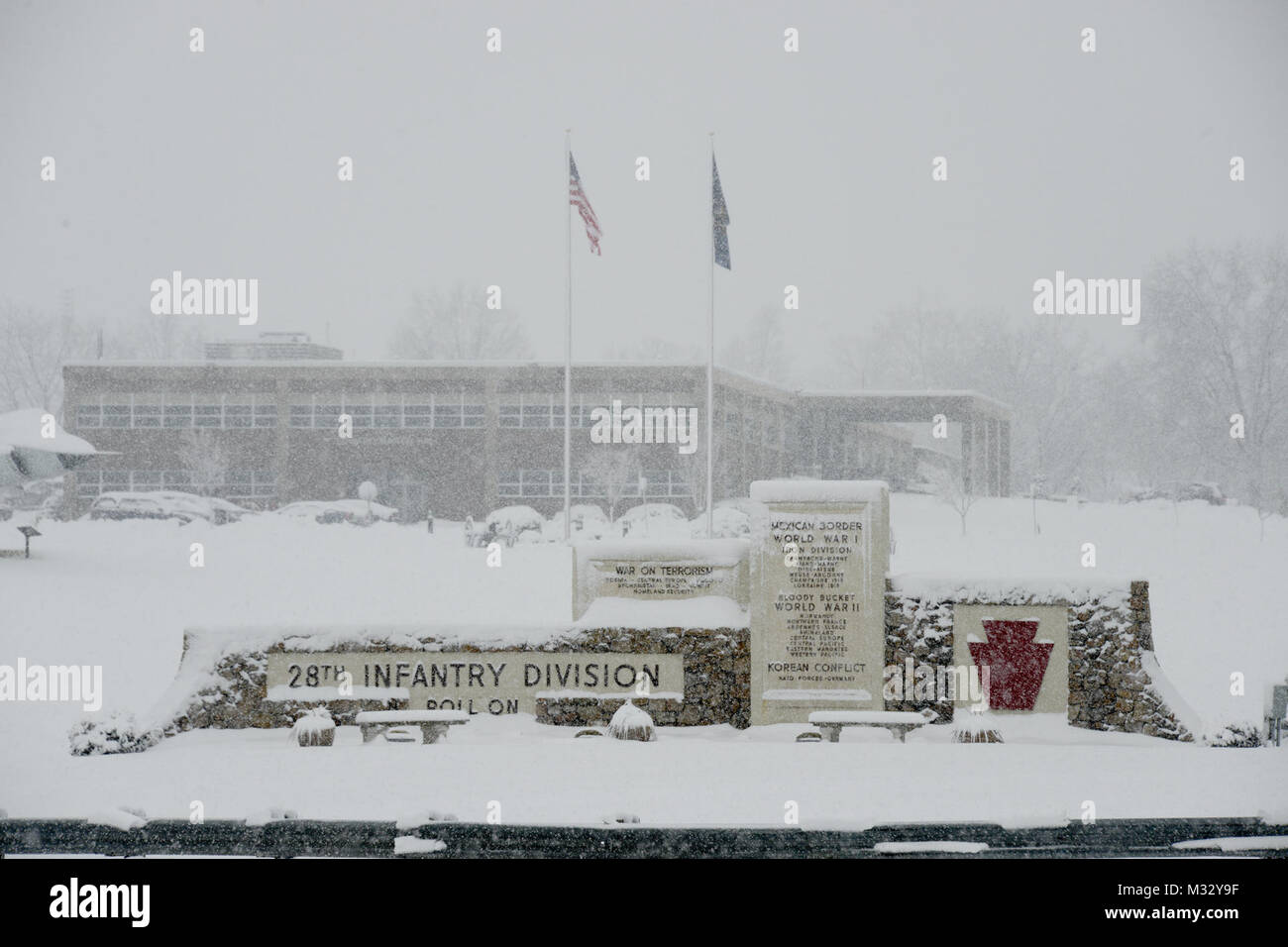 Winter Scenes at FTIG by PANationalGuard Stock Photo - Alamy