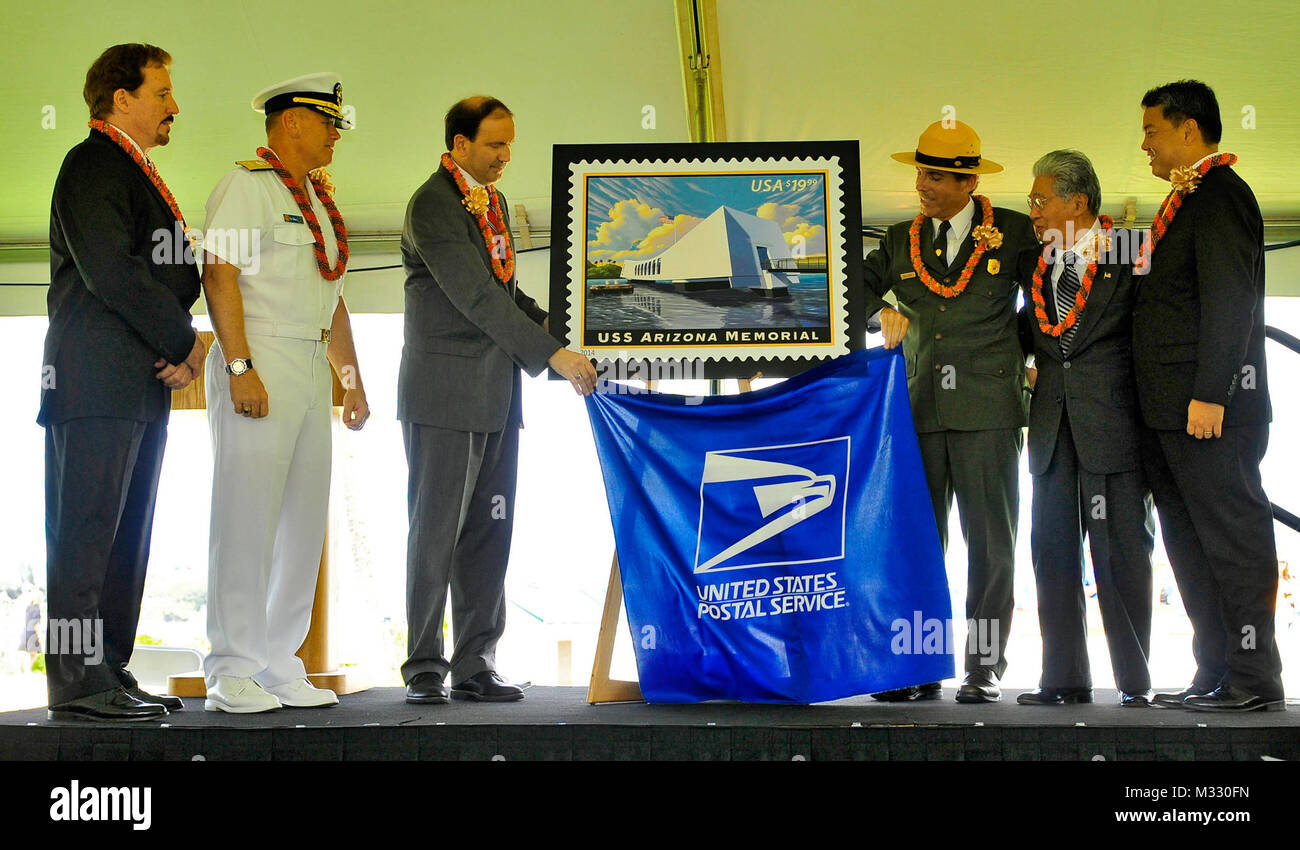 Uss arizona stamp hi-res stock photography and images - Alamy