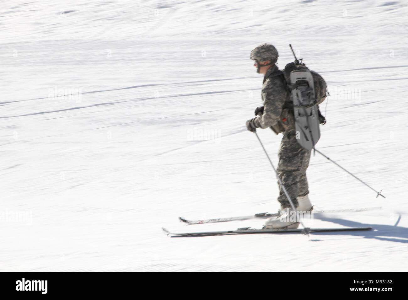 As Part of an emergency response exercise, a Soldier with B Company ...