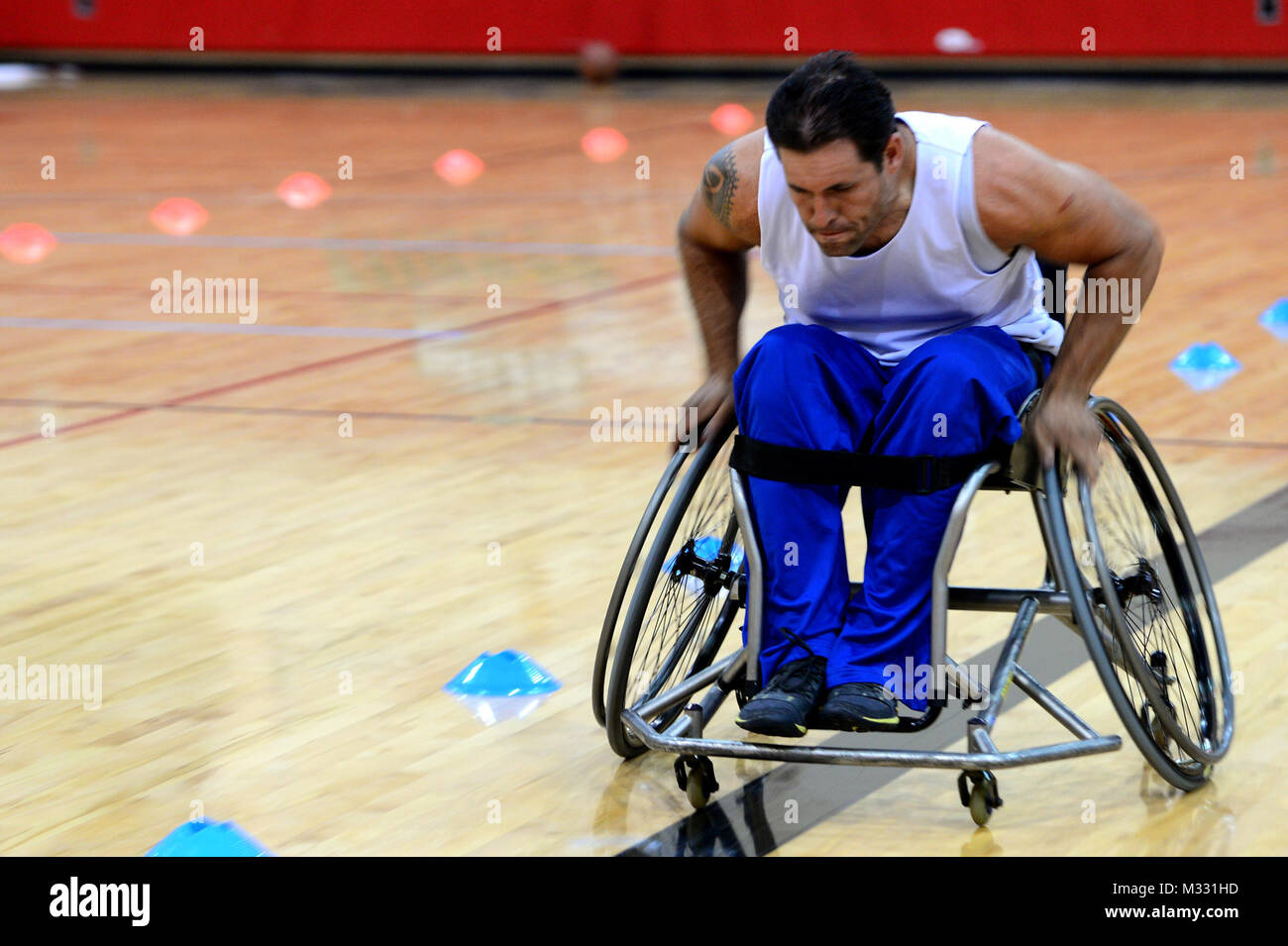 Ryan Pinney, Air Force Wounded Warrior athlete, practices during the ...