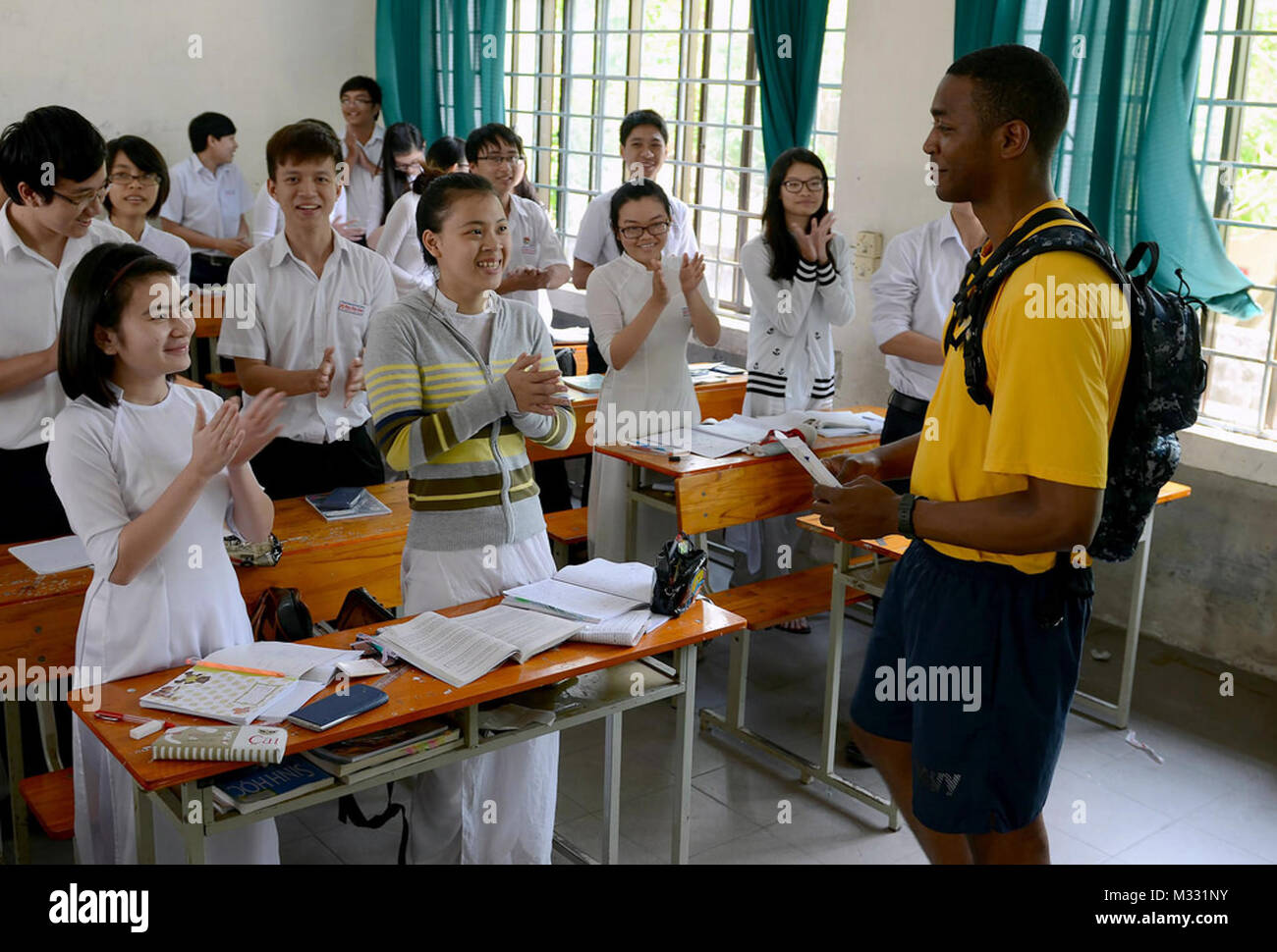 An outreach event as part of Naval Engagement Activity (NEA) Vietnam by ...