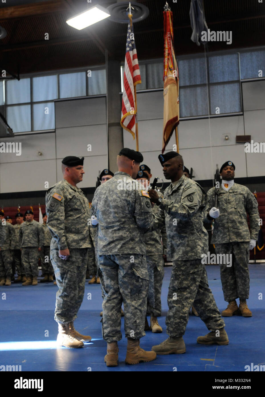 saber to commander by 1 Stryker Brigade Combat Team Arctic Wolves Stock ...