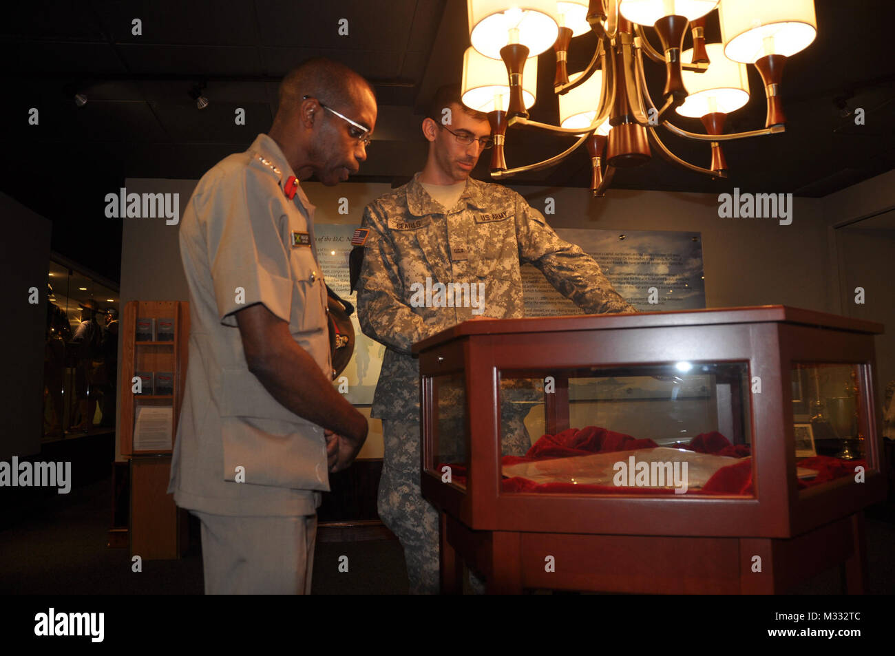 Brigadier Rocky Meade is given a tour of the official DC National Guard ...
