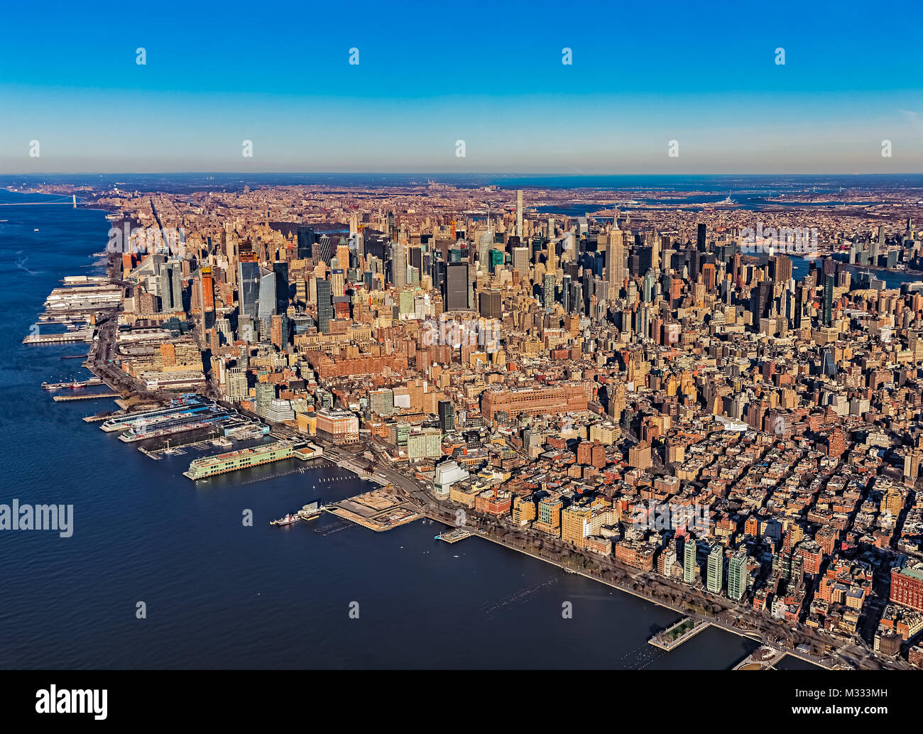 New York Manhattan aerial Stock Photo - Alamy