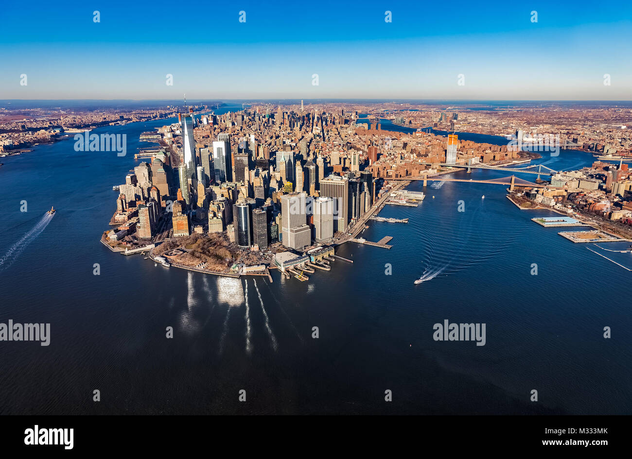 Lower manhattan aerial hi-res stock photography and images - Alamy