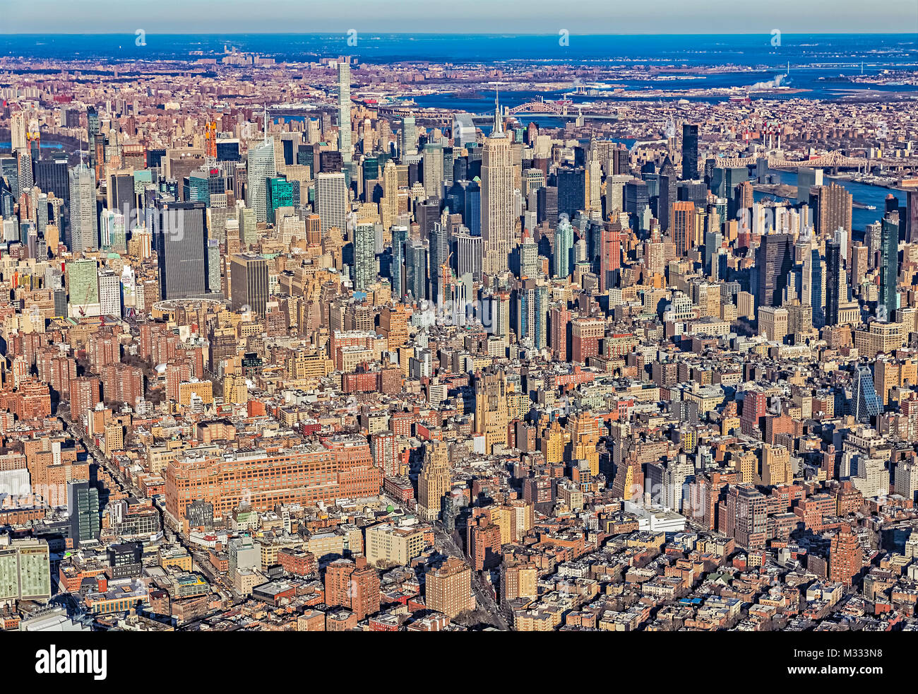 New York Manhattan aerial Stock Photo - Alamy