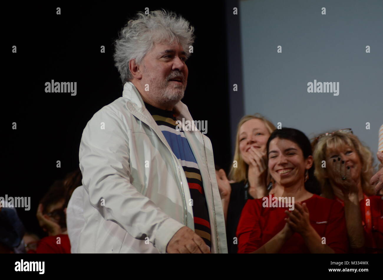 Film Director Pablo Almodovar attends opening night of Lumiere Film ...