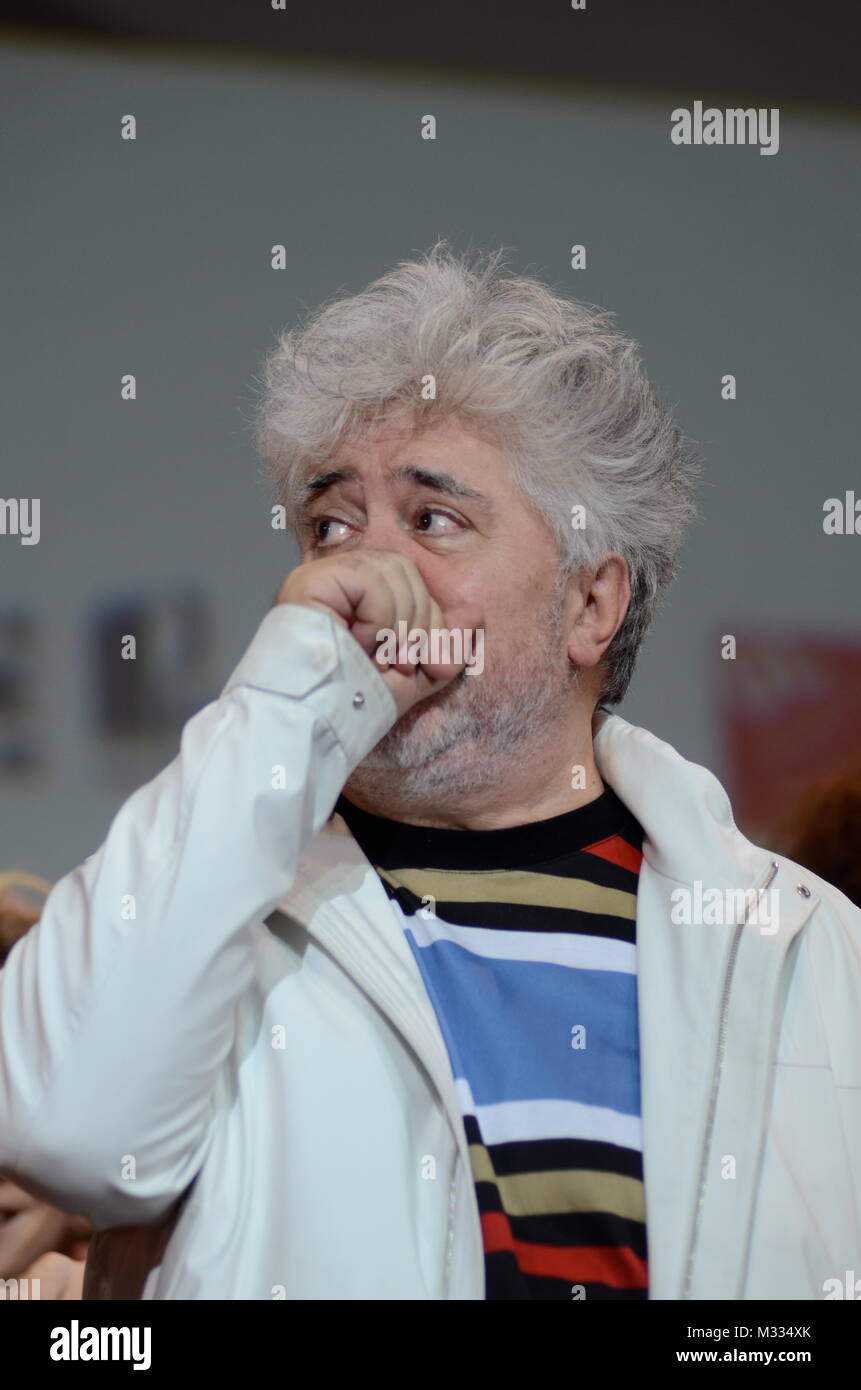 Film Director Pablo Almodovar attends opening night of Lumiere Film ...