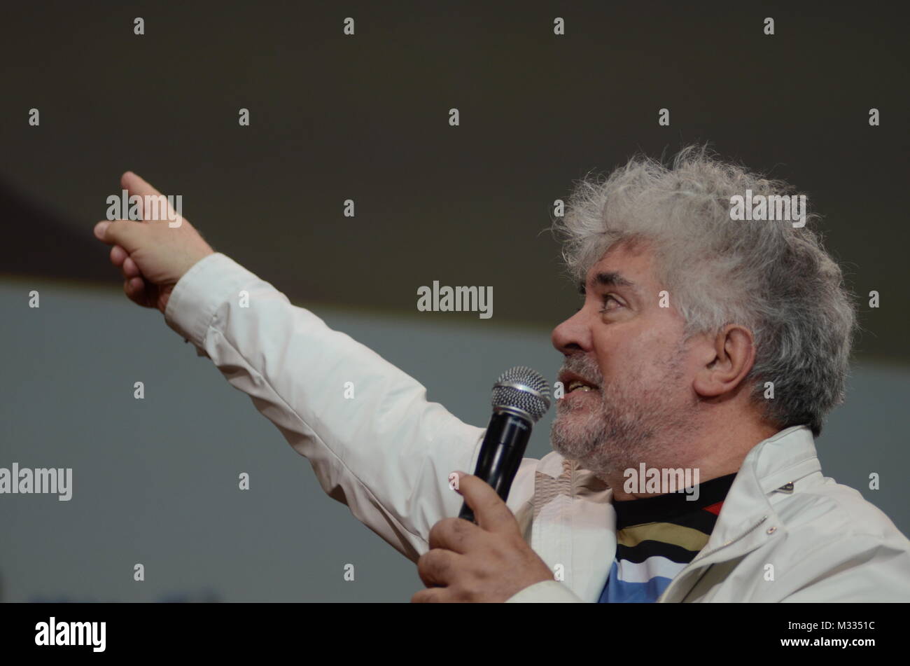 Film Director Pablo Almodovar attends opening night of Lumiere Film ...
