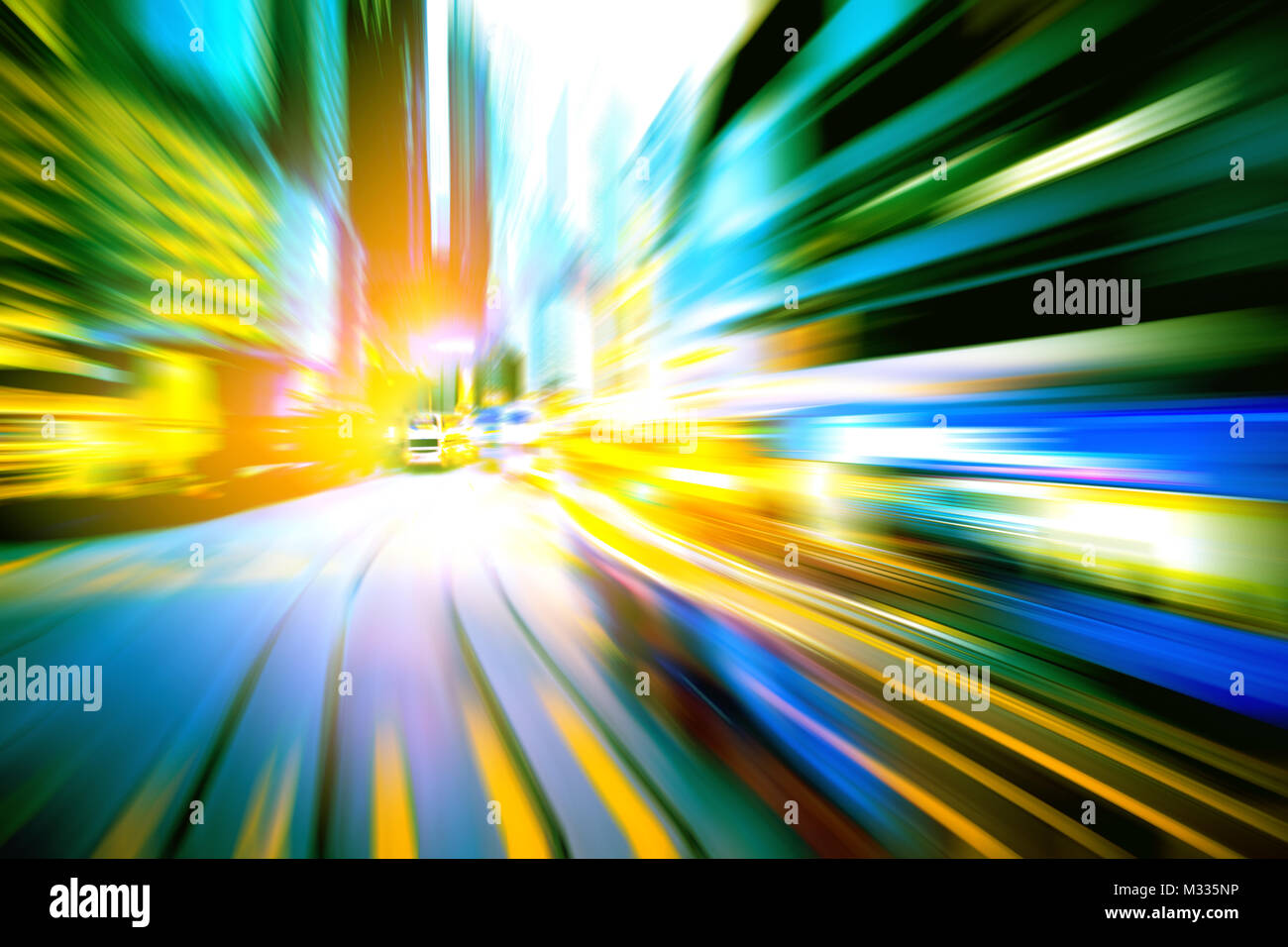 moving traffic light trails at night Stock Photo - Alamy