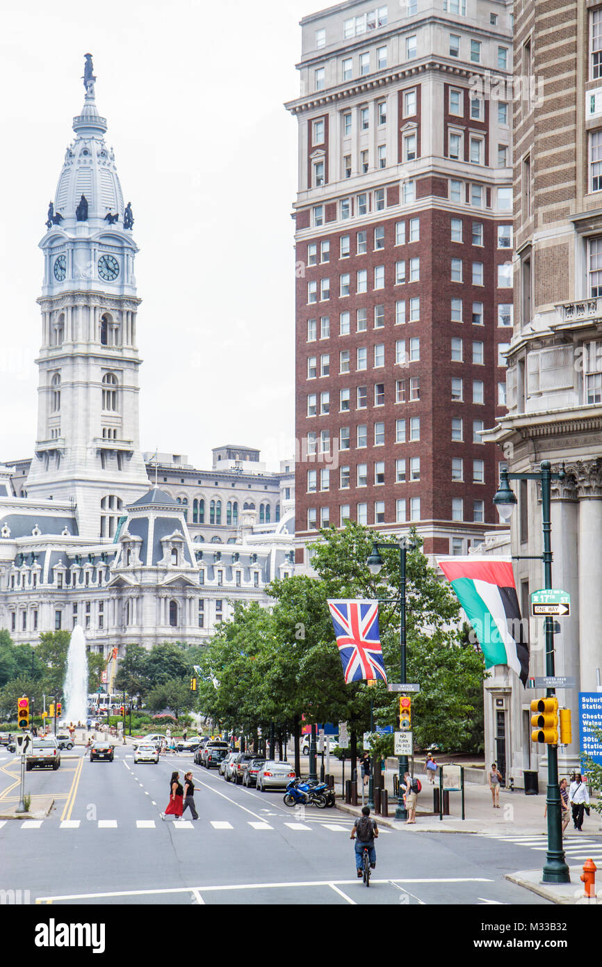 Philadelphia Pennsylvania,Benjamin Franklin Parkway,City Hall,building ...