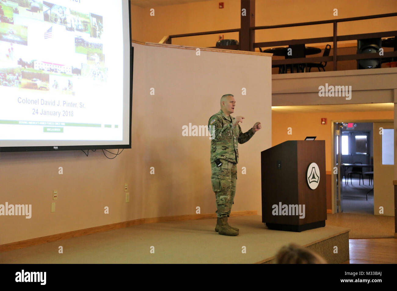 Garrison Commander Col. David J. Pinter Sr. provides his annual ...