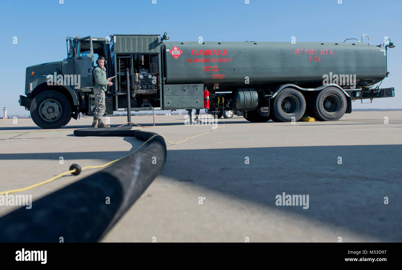 Senior Airman Austin Mapps, 375th Logistics Readiness Squadron fuels ...