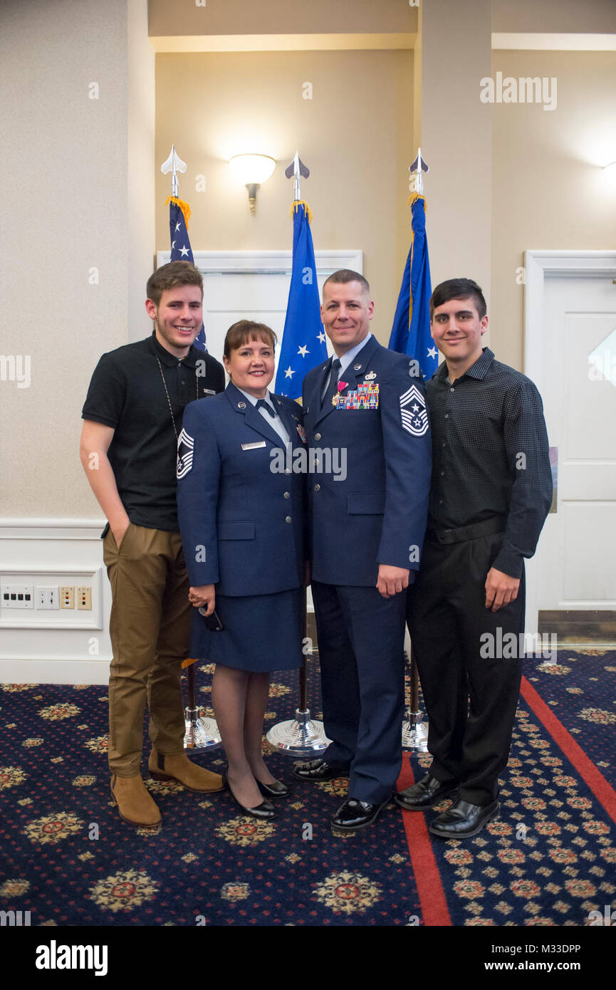 U.S. Air Force Command Chief Master Sgt. Christopher VanBurger, command ...