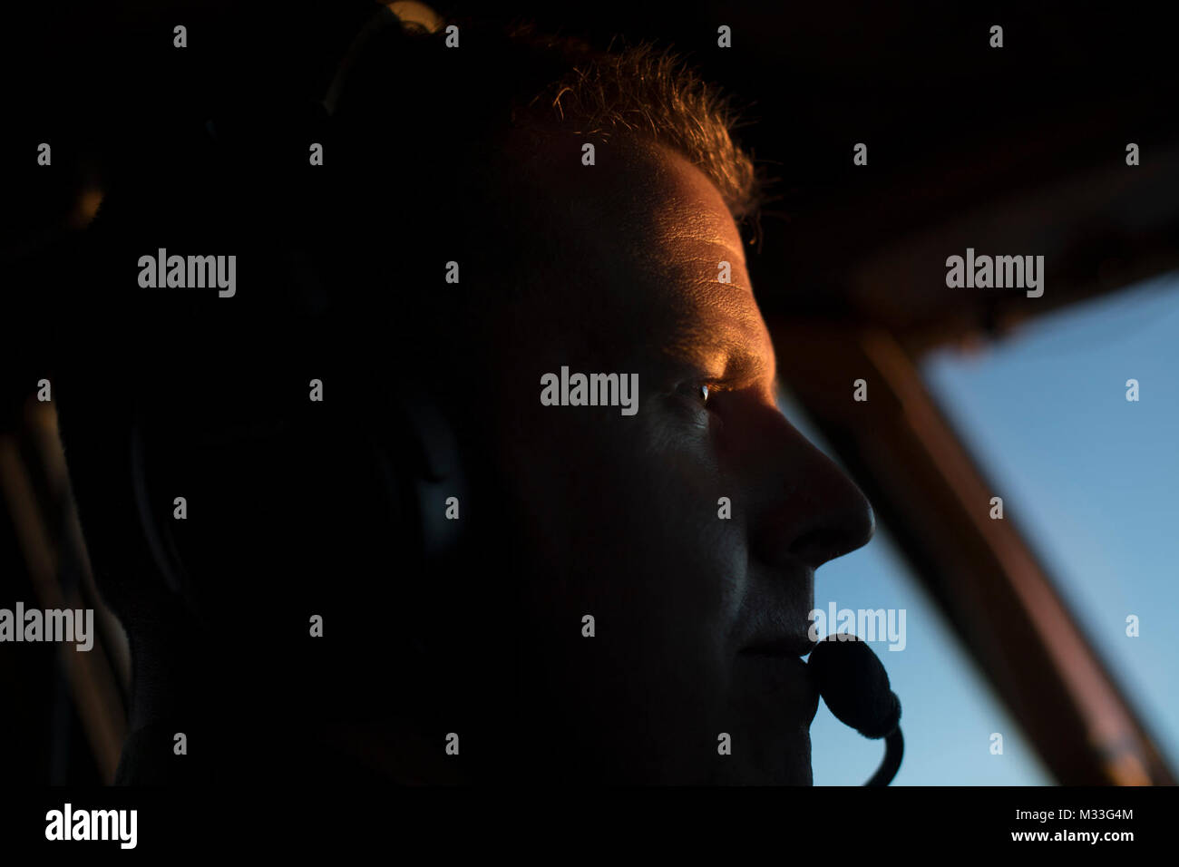 A U.S. Air Force KC-135 Stratotanker pilot, assigned to the 340th ...