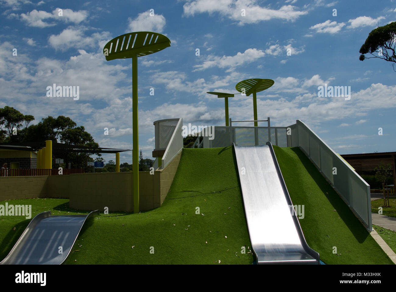 Childrens playground slide at Mollymook beach Stock Photo - Alamy