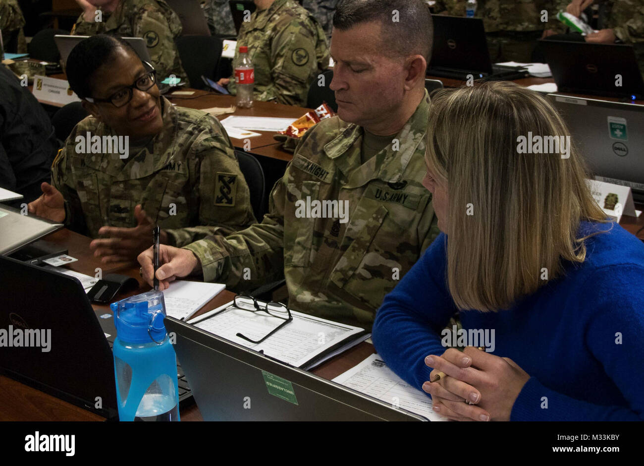 U.S. Army Col. Wanda Williams (left), commander, 641st Regional Support ...