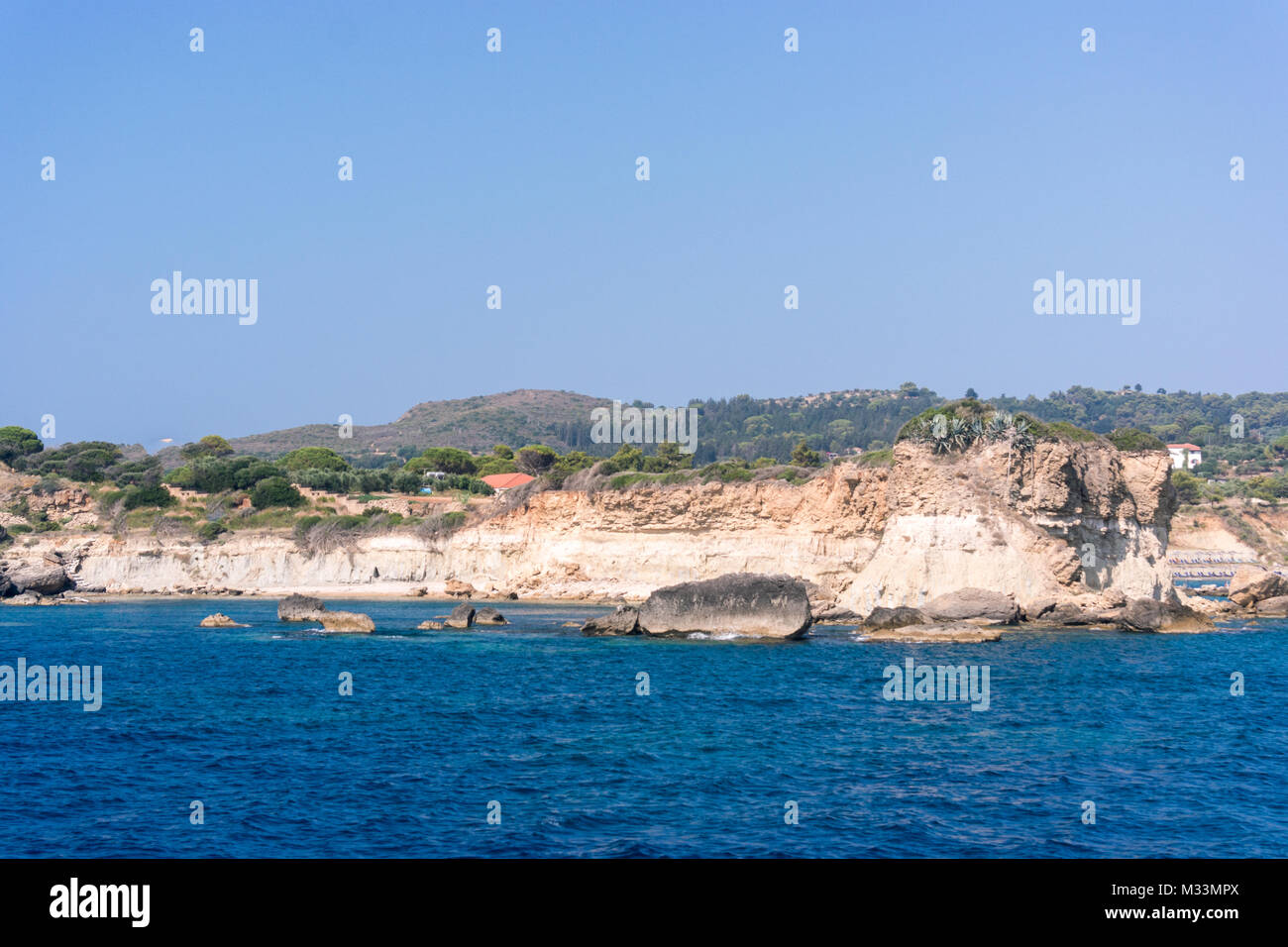 Beautiful sea landscapes on Zakynthos Island in Greece Stock Photo - Alamy