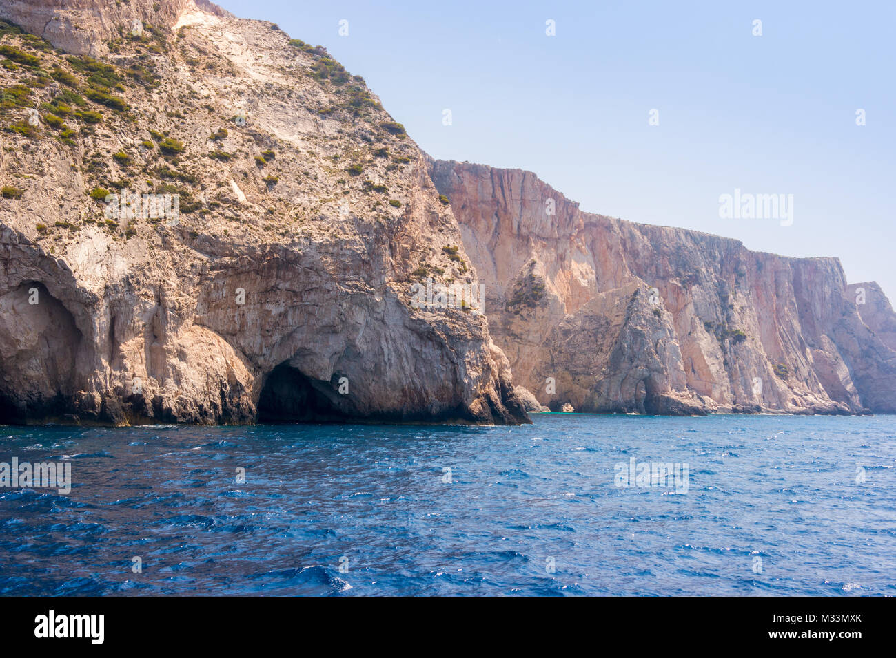 Beautiful sea landscapes on Zakynthos Island in Greece Stock Photo - Alamy