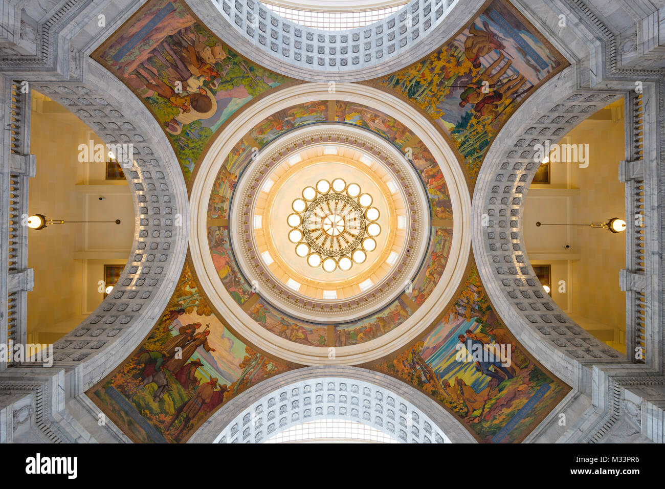 Utah State Capitol rotunda, Salt Lake City, Utah Stock Photo - Alamy