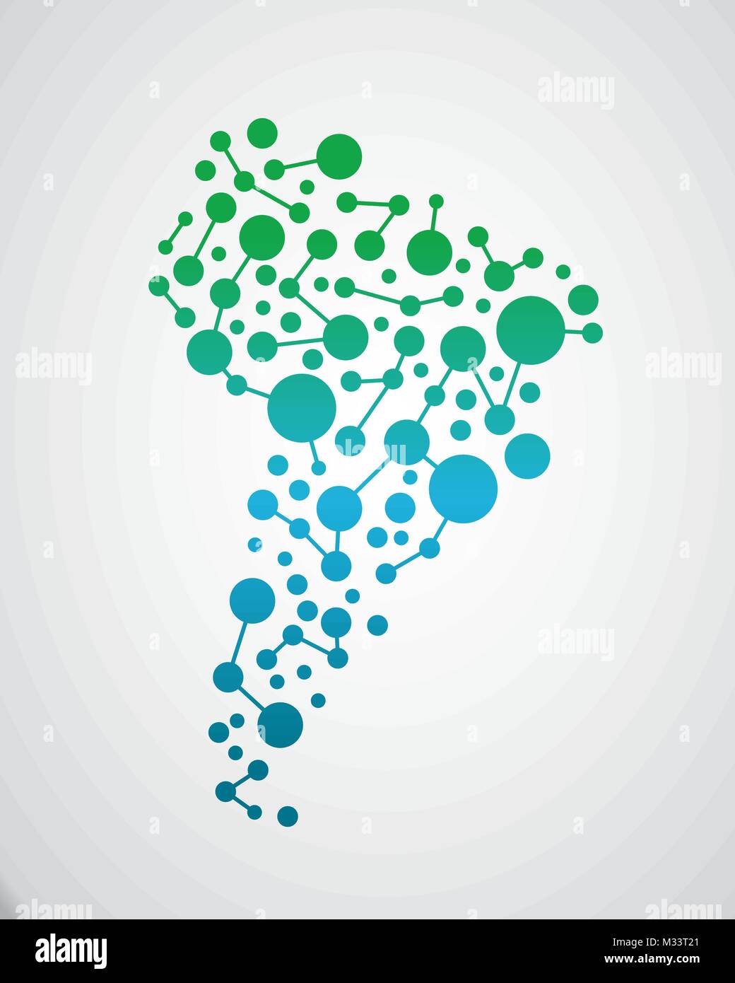 South America Connections. Vector Illustration Stock Vector Image & Art ...