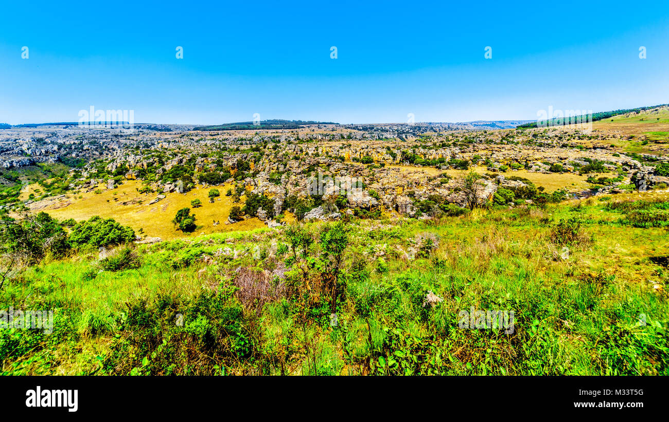 Scenery of the highveld along the Panorama Route in Mpumalanga Province ...