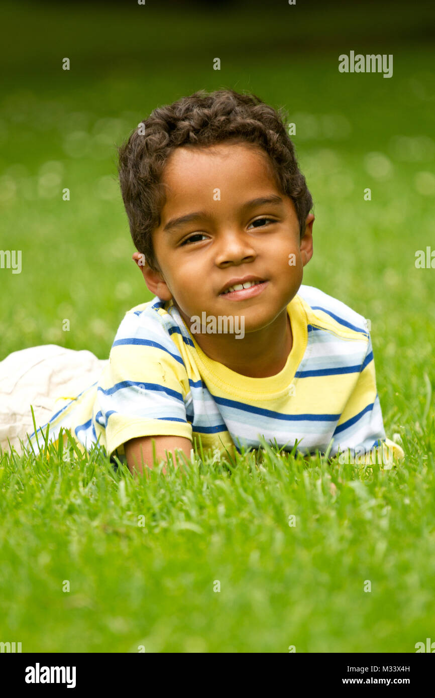 Cute little hispanic boy Stock Photo - Alamy