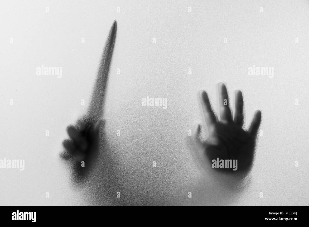 Man and knife and shadow hi-res stock photography and images - Alamy