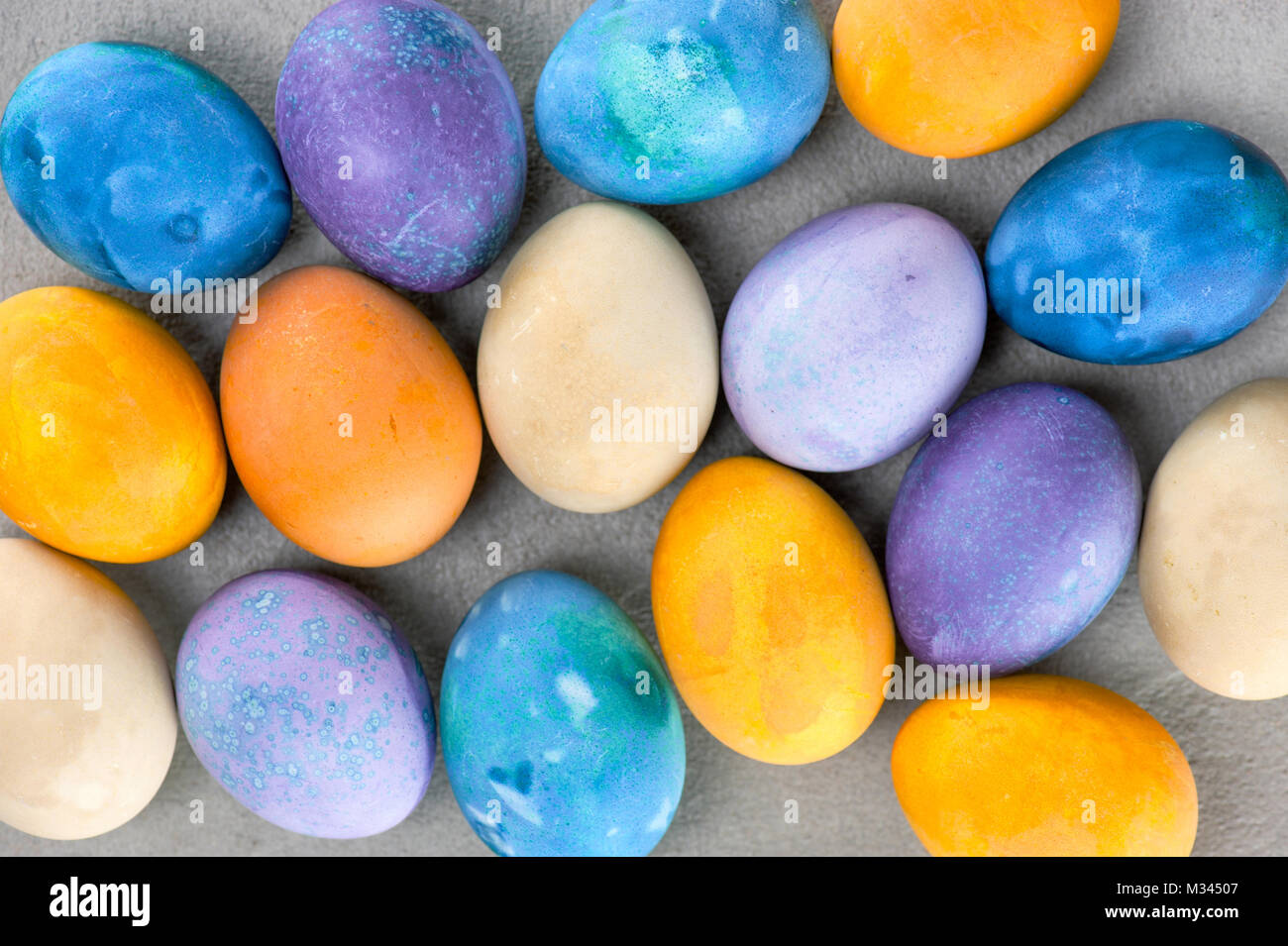 Various colorful Easter eggs Stock Photo - Alamy