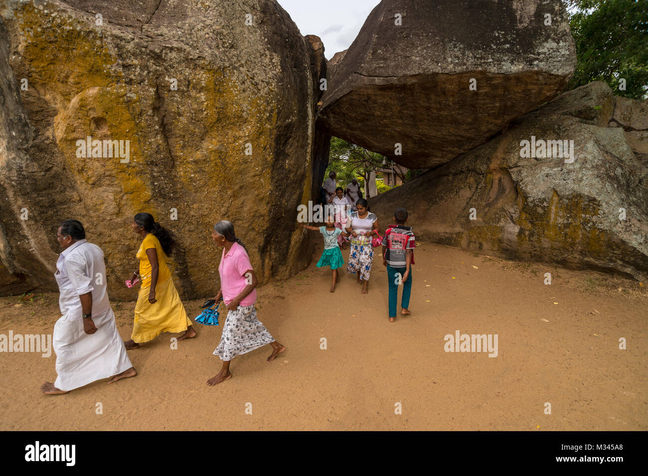 Anuradhapura, Sri Lanka, Isurumuniya rock temple Stock Photo - Alamy