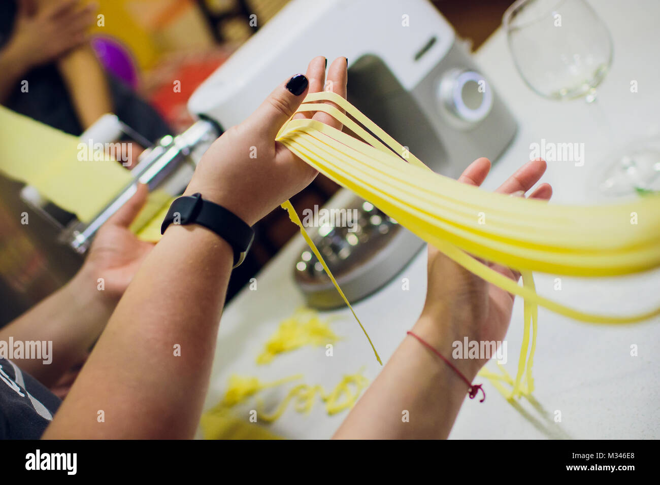Hand pulled soba noodles hi-res stock photography and images - Alamy