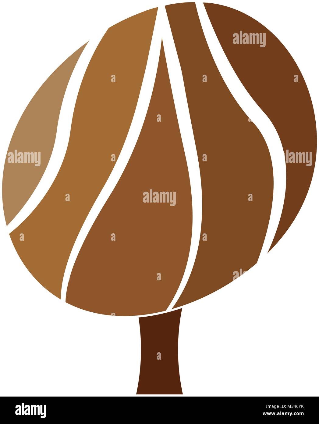 Abstract cute tree Stock Vector Image & Art - Alamy