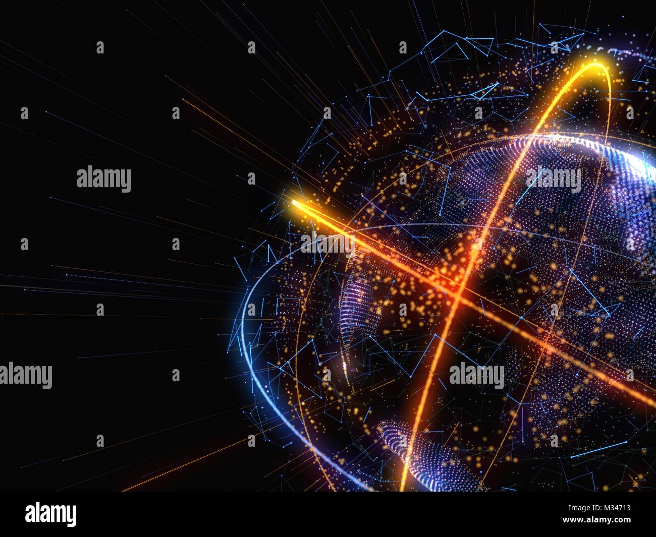 Concept of Network, Internet Communication Stock Photo - Alamy