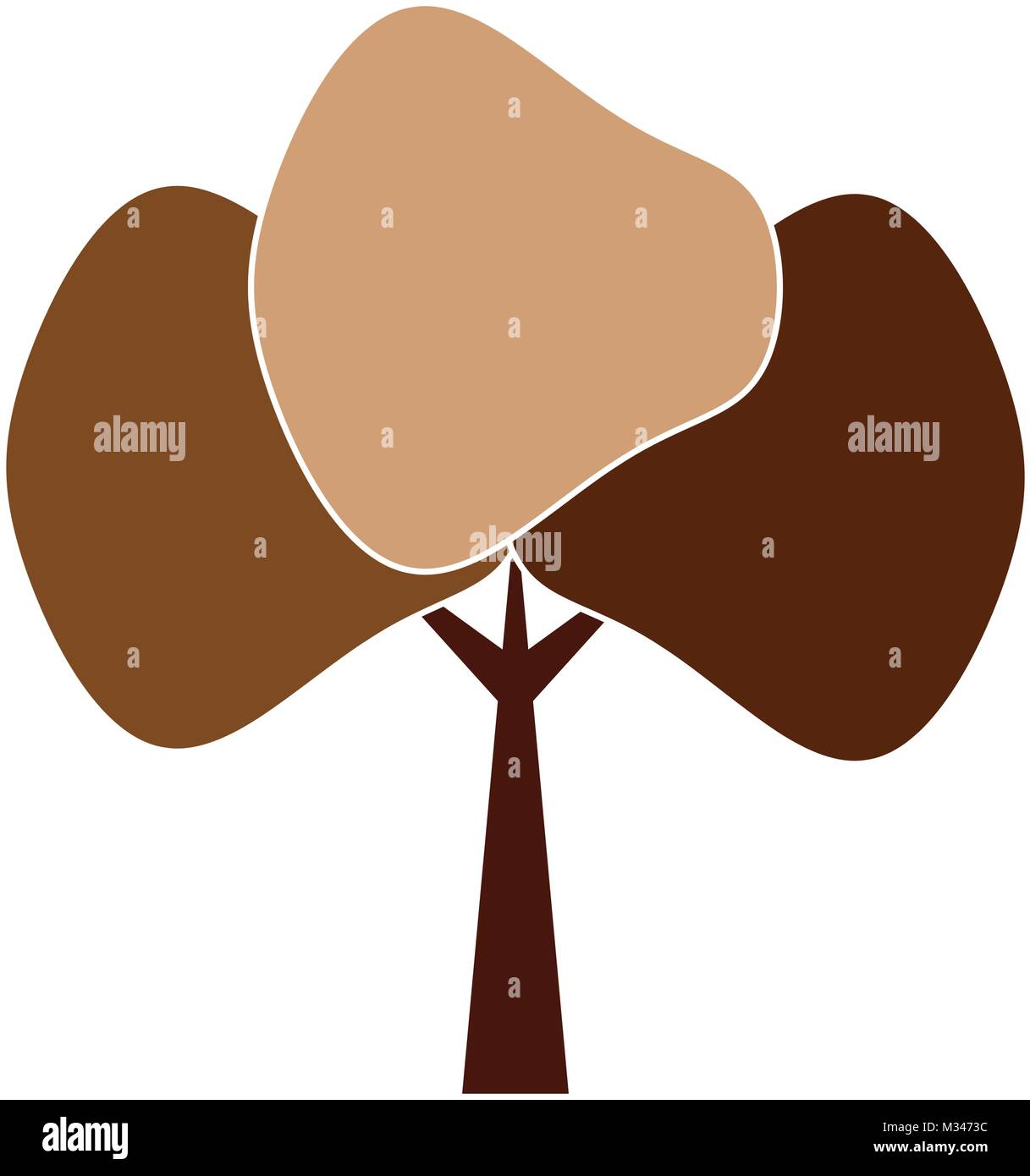 Abstract cute tree Stock Vector Image & Art - Alamy